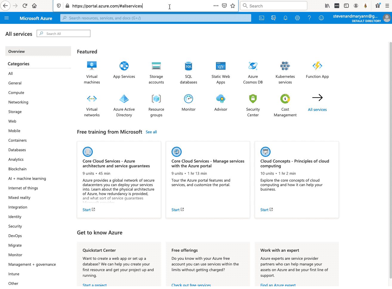 Azure Infrastructure Deployment Neverfail Onboarding